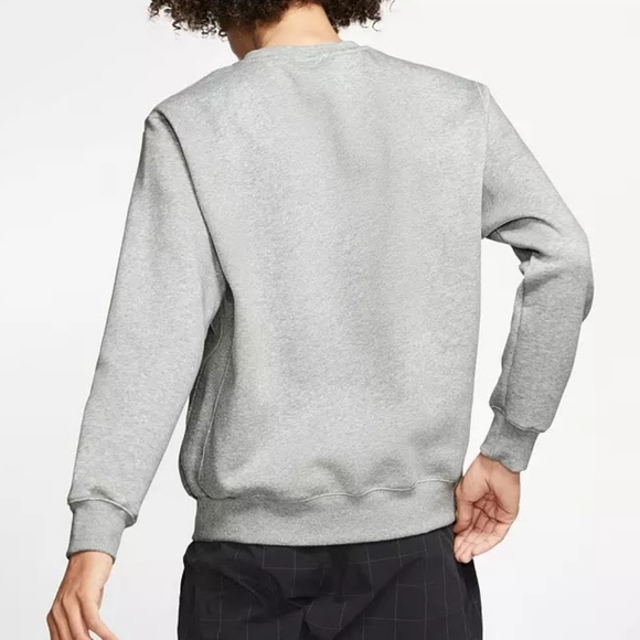 Nike | Sweaters | Mens Gray Nike Crewneck Sweatshirt Size Large Nwt ...